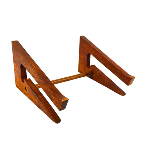 Laptop Stand, Wooden Vertical Laptop Stand for Desk, Bamboo Laptop Sta ...